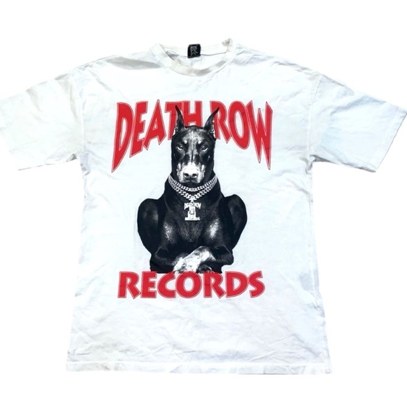 Death Row Records | Shirts | Vintage White Death Row Records Graphic ...